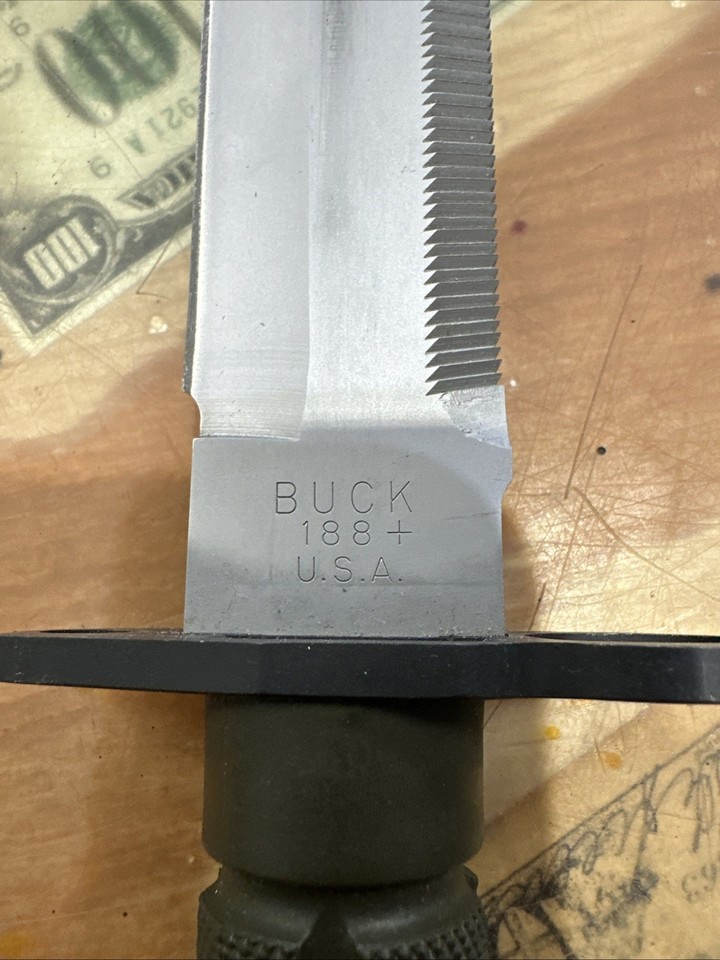 BUCK 188+~ Original Knife, Sheath, & Folder~ M9 Not Phrobis, Extra Buck ...