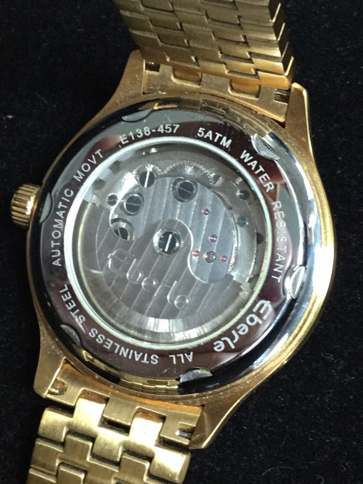 Eberle Mens Watch Automatic 35 Jewel E138-457 With Original Box and ...
