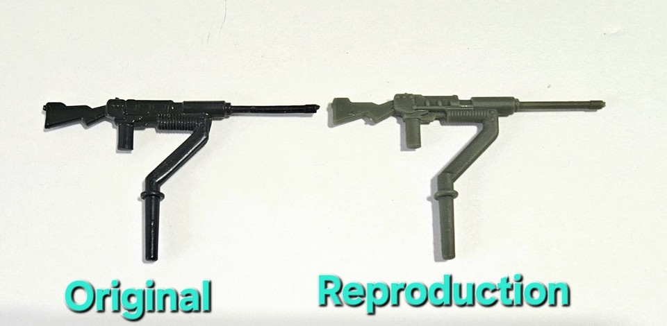 1984 Hasbro GI Joe Top Machine Gun, Green, Reproduction | eBay