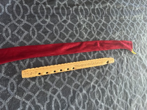 Vintage Serbian South European Handmade Frula Carved Instrument-Flute ...