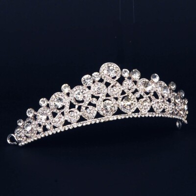 tiaras crowns for women silver | eBay