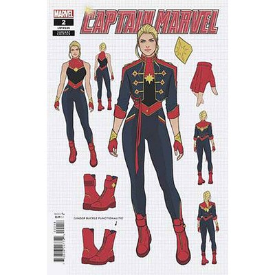 Captain Marvel #2 Jen Bartel Design 1:10 Variant Marvel Comics | eBay
