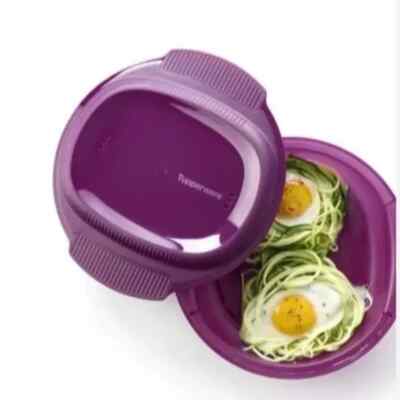 NEW tupperware large microwave breakfast maker omelets frittatas eggs ...