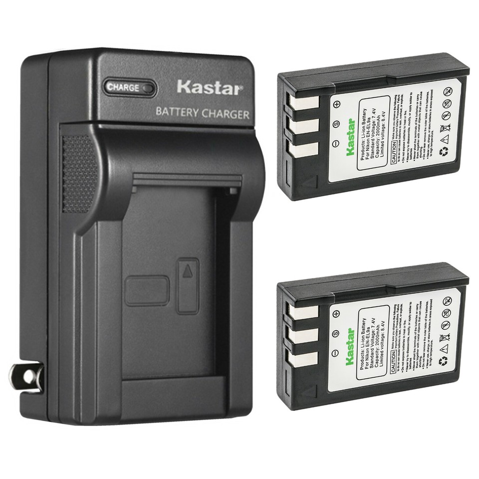 Kastar Battery AC Wall Charger for EN-EL9 MH-23 Nikon D3000 SLR Digital ...