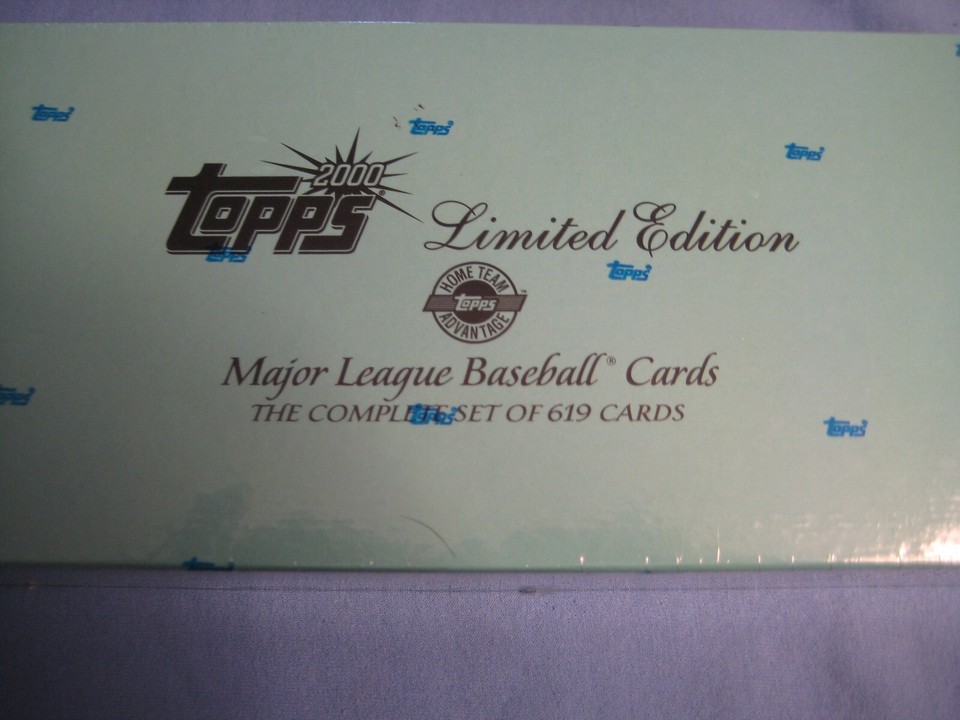2000 Topps Baseball Complete Tiffany Factory Sealed 619 Card Box Set ...