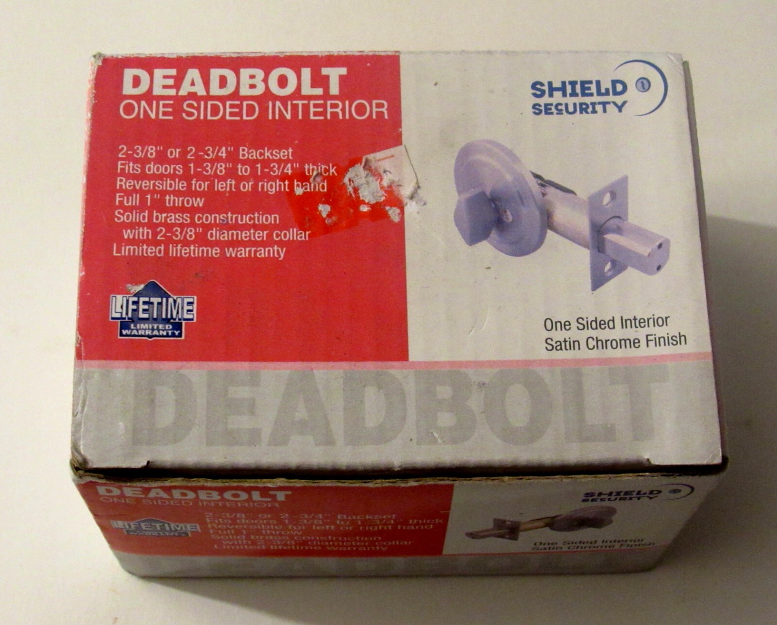 DEADBOLT Shield Security ONE SIDED INTEROR 913788 - old stock for sale ...