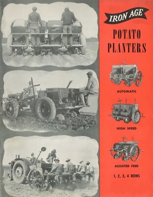 Farquhar Co. Iron Age Potato Planters Automatic High Speed Dealer Sales ...