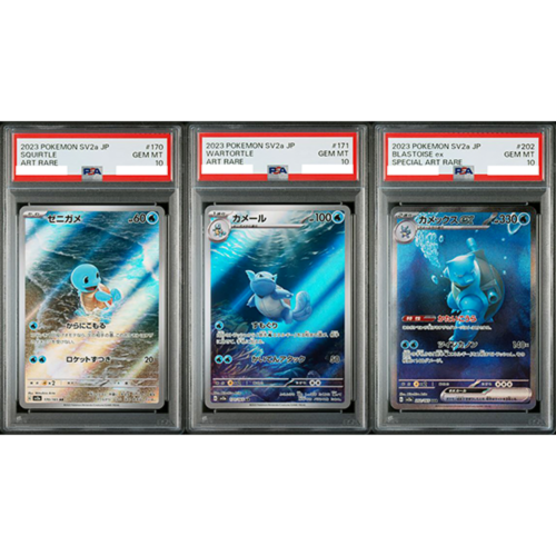 PSA 10 Blastoise ex SAR 202/165 Squirtle Wartortle SEQ151 Pokemon Card ...
