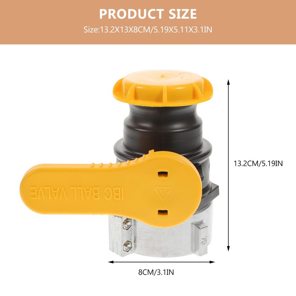 Ibc Tank Valve Pvc Adapter Ball Chemical Tote Double Outlet Fitting ...