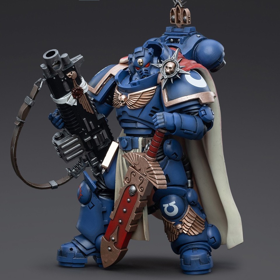 JOYTOY Warhammer 40K 1/18 Action Figure Ultramarines Captain Model Toys ...