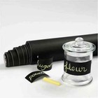 2m x Self-Adhesive Blackboard Roll Sheet 45cm Black Wall Sticky Re ...