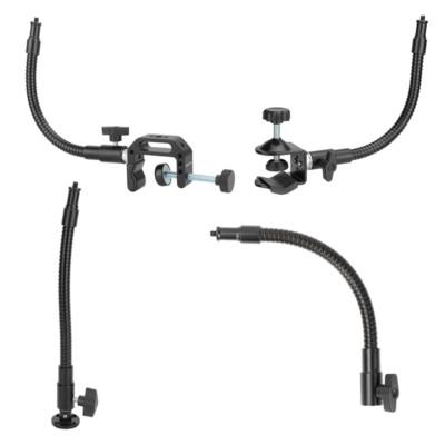 CAMVATE Flexible Metal Gooseneck Arm Holder with Clamp & Lock-grip ...