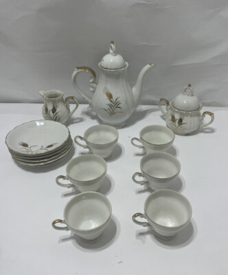VINTAGE 17 PIECE BAVARIAN PORCELAIN BETSON HAND PAINTED MINI TEA SET | eBay