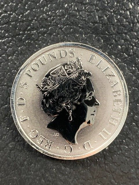 2021 2 oz British Silver Queen's Beast White Greyhound Coin (BU) | eBay