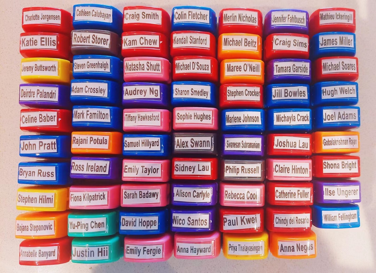 33x13mm Custom Name signature Stamp self inking Registered Nurse RN EN ...