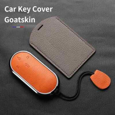 Aluminum Alloy Goatskin Car Key Case Cover For Aito M9 2024 Protection ...