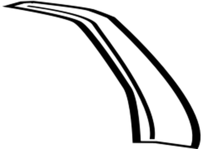 75726-50010 Toyota Weatherstrip, rear door, no.3 rh 7572650010, New ...