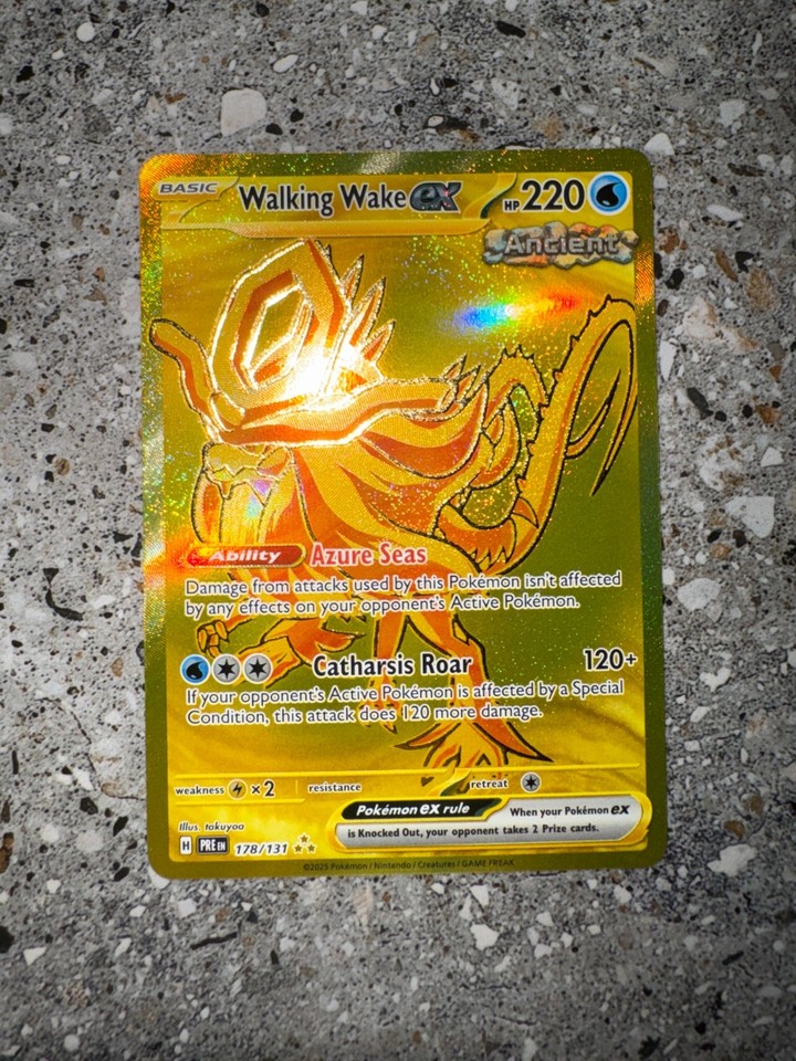Pokemon TCG Cards Walking Wake ex 178/131 Prismatic Evolutions Gold ...