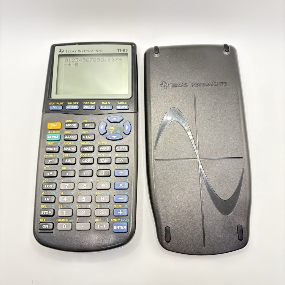 Texas Instruments TI-83 Graphing Calculator with Case, Excellent ...