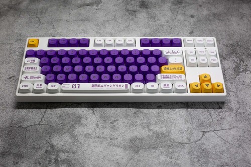 NEON EVA-01 Mecha-01 MA Profile Keycaps PBT for Cherry MX Mechanical ...