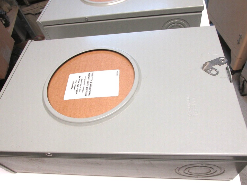 NIB Durham Meter Box 200A Single Phase Cat# MTT83395C -VP01 .. TE-100 ...