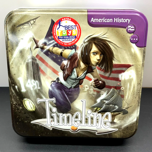 Timeline American History Educational Card Game Cards Still Sealed Tin ...