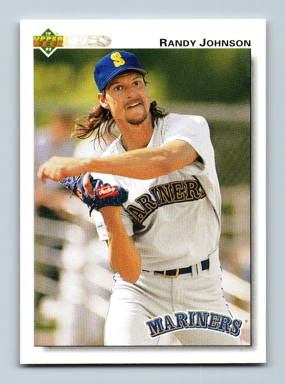 1992 Upper Deck Baseball #164 Randy Johnson Mariners HOF | eBay