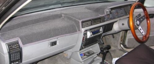 BLACK DASH MAT, DASHMAT, DASHBOARD COVER FIT HOLDEN COMMODORE VL 1986 ...