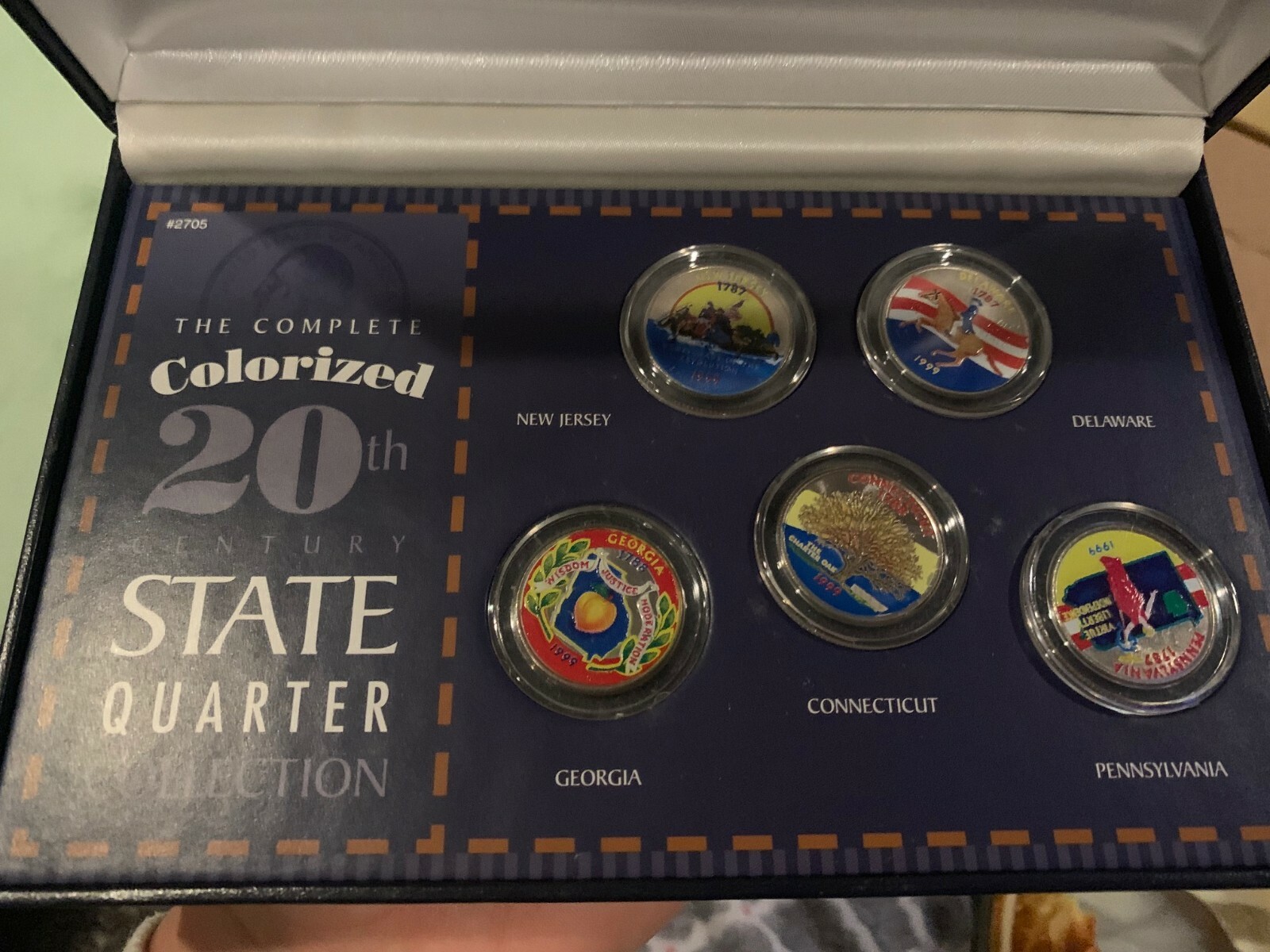 1999 THE COMPLETE COLORIZED 20TH CENTURY STATE QUARTER COLLECTION 5 ...