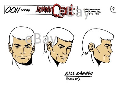 JONNY QUEST MODEL SHEET PRINT Hanna Barbera - RACE BANNON HEADS a | eBay