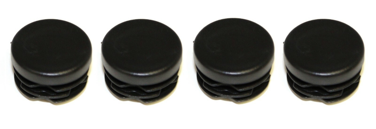 Black 1" Round Tubing Plastic Hole Plug End Cap, 1 Inch OD Tube Pipe ...