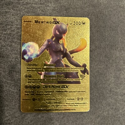 2020 Pokémon Mewtwo GX hp 300 Gold Card (RARE) | eBay