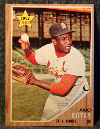 1962 Topps Julio Gotay #489 Rookie Card St. Louis Cardinals EX++ | eBay