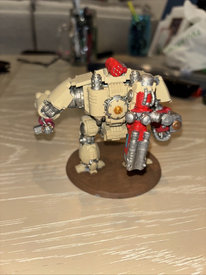 Redemptor Dreadnought 40K Deathwing Painted, Magnetized Main Gun and ...