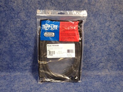 NEW Tripp Lite P019-008 Power Cord C15 to 5-15P, 15A, 125V, 14 AWG, 8 ...