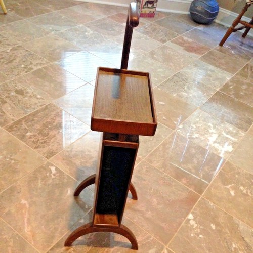 Antique Wood Wooden Telephone Stand Table with Space For Directory or ...