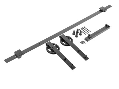 Soft Close Top Hung barn sliding door track system gear single door kit ...