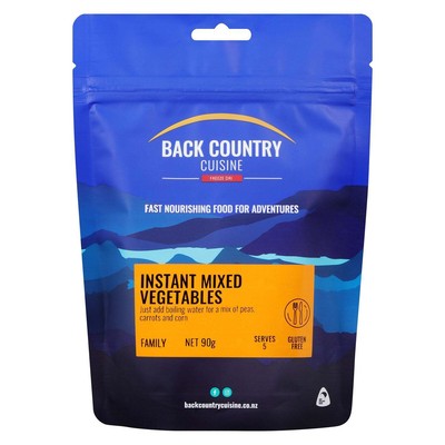Back Country Cuisine Freeze Dried Meal - Instant Mixed Vegetables ...
