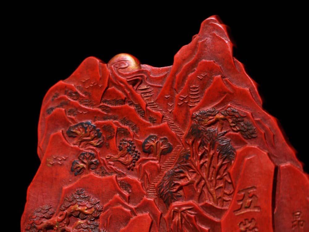 OLD CHINESE CINNABAR INK STICK WITH DAOGUANG MARKED WX23 | eBay