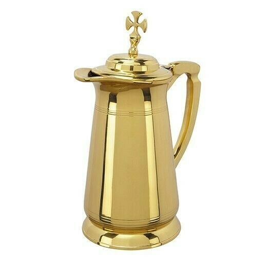Flagon for Eucharistic wine Catholic flagon Solid brass 48 ounce | eBay