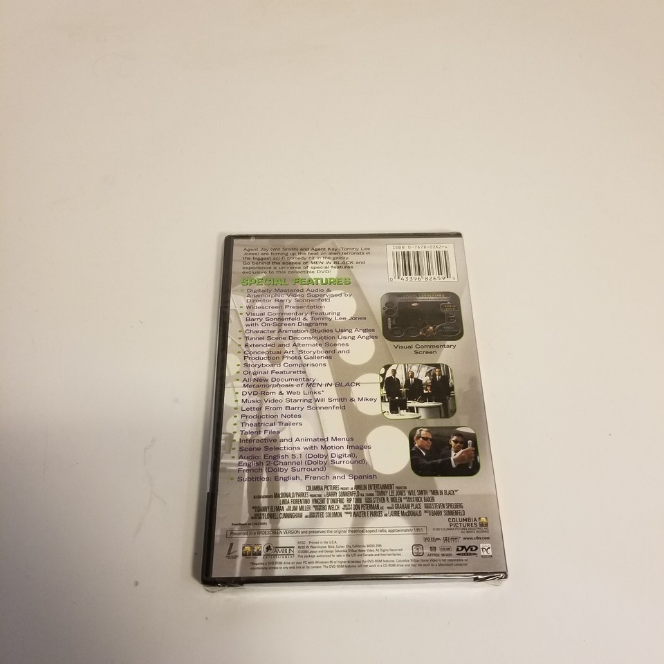Men in Black Collector's Series DVD, MIB, Will Smith, Tommy Lee Jones ...