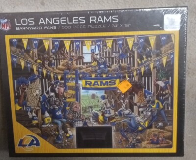 NFL LA Rams Barnyard Fans Puzzle 24X18 Brand New Football 500 Jigsaw | eBay
