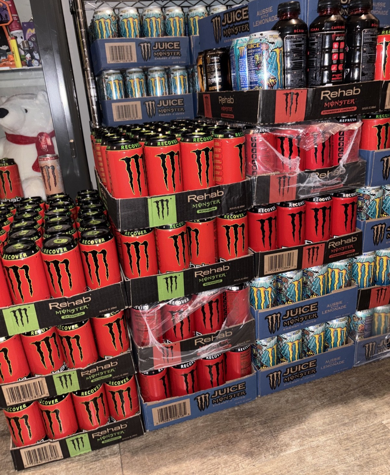 Monster Rehab Watermelon Energy Drink 15.5 Fl Oz Cans (7 Pack) | eBay