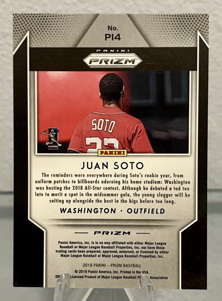 2019 Panini Prizm Profiles JUAN SOTO #P14 Case Hit SSP Nationals | eBay