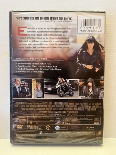Salt (DVD, 2010, Theatrical Edition) Angelina Jolie, Liev Schreiber ...