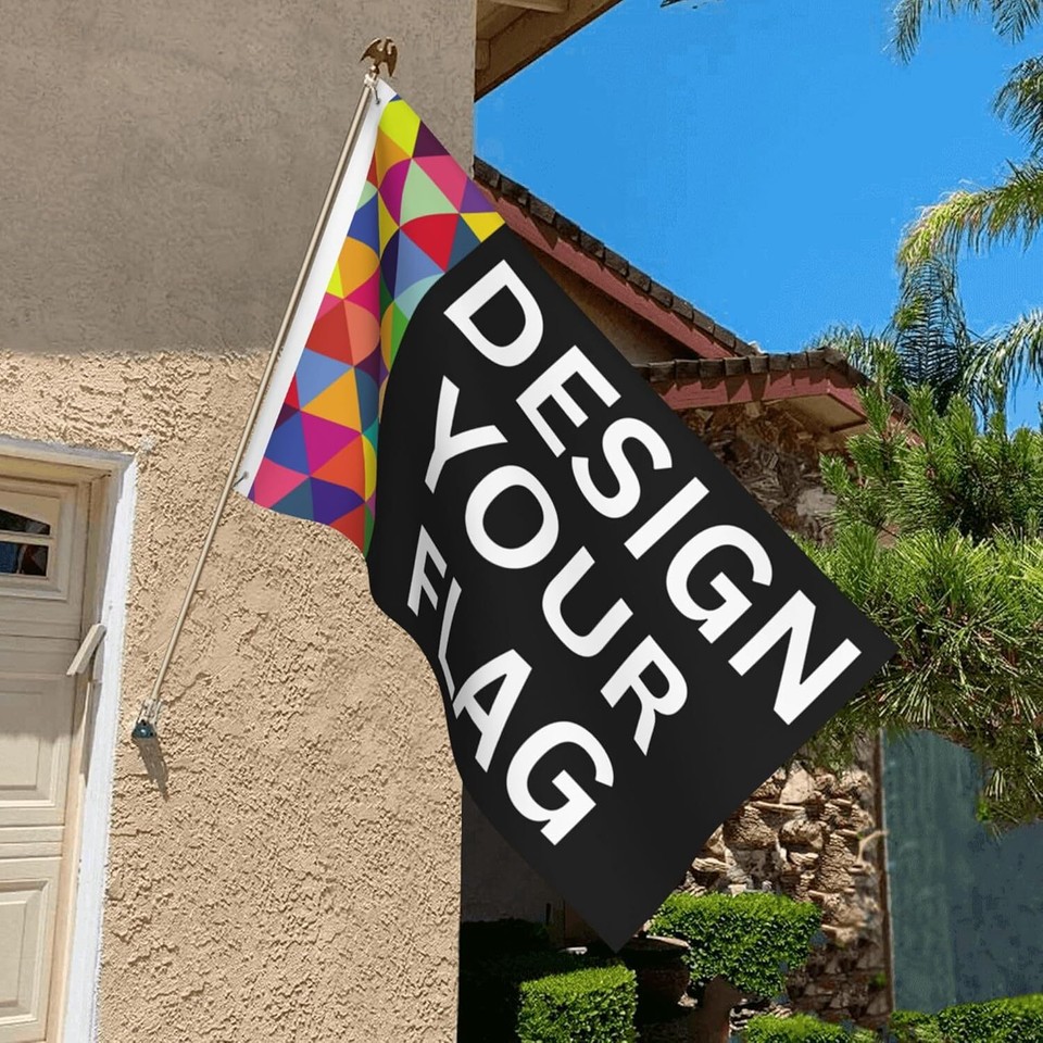 Custom Flag Personalized Flags Banners Print Your Logo Text Photo 2x3ft ...