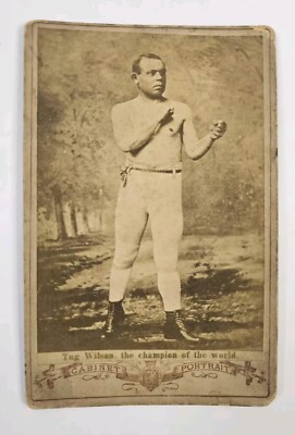 Tug Wilson 19th Century Heavyweight Boxing Champion Original Cabinet ...