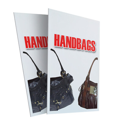 Handbags 24" x 36" 2 Pack Of Store Sign Plastic Or Decal | eBay