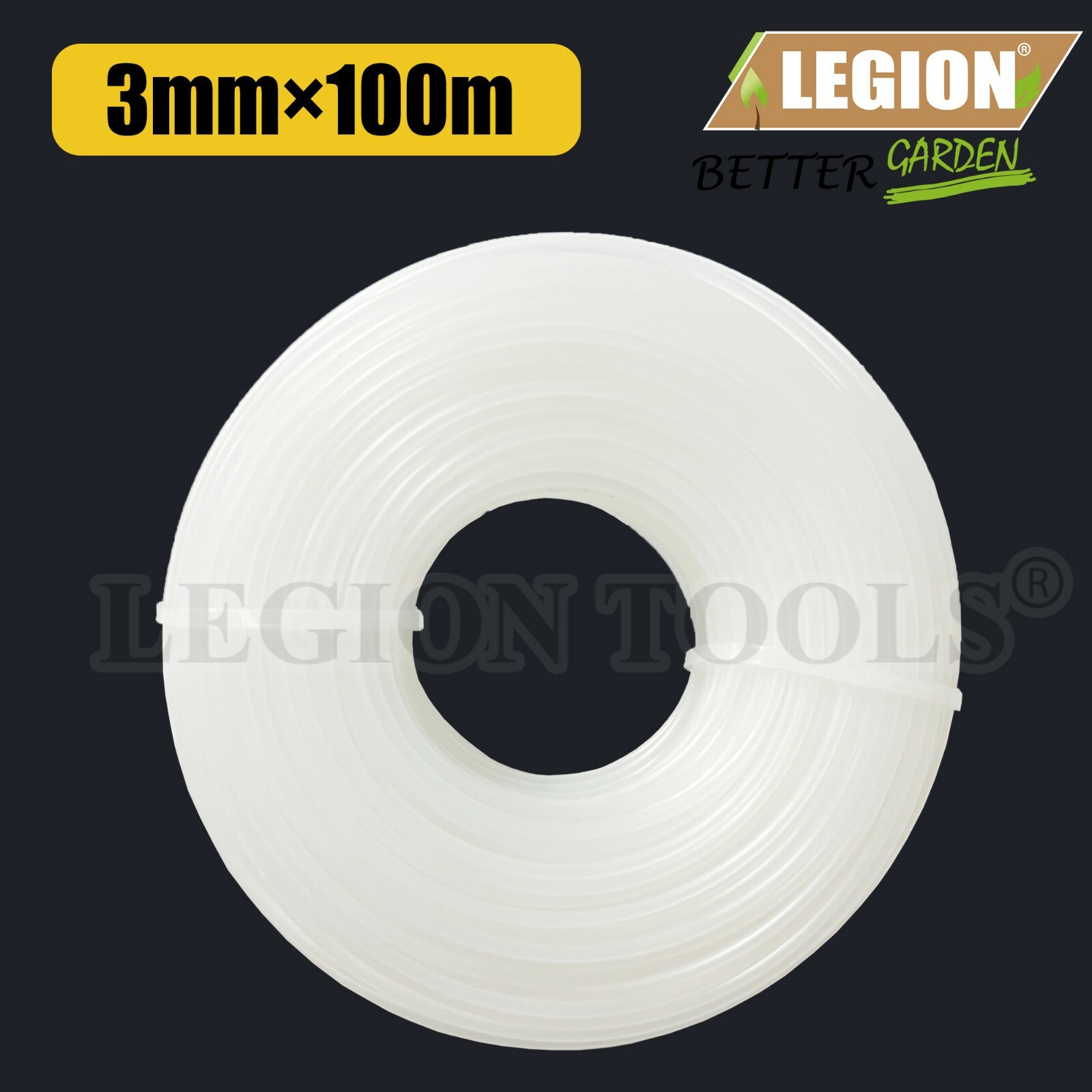 Trimmer Line Whipper Snipper Cord Brushcutter 3mm 100m White Nylon ...