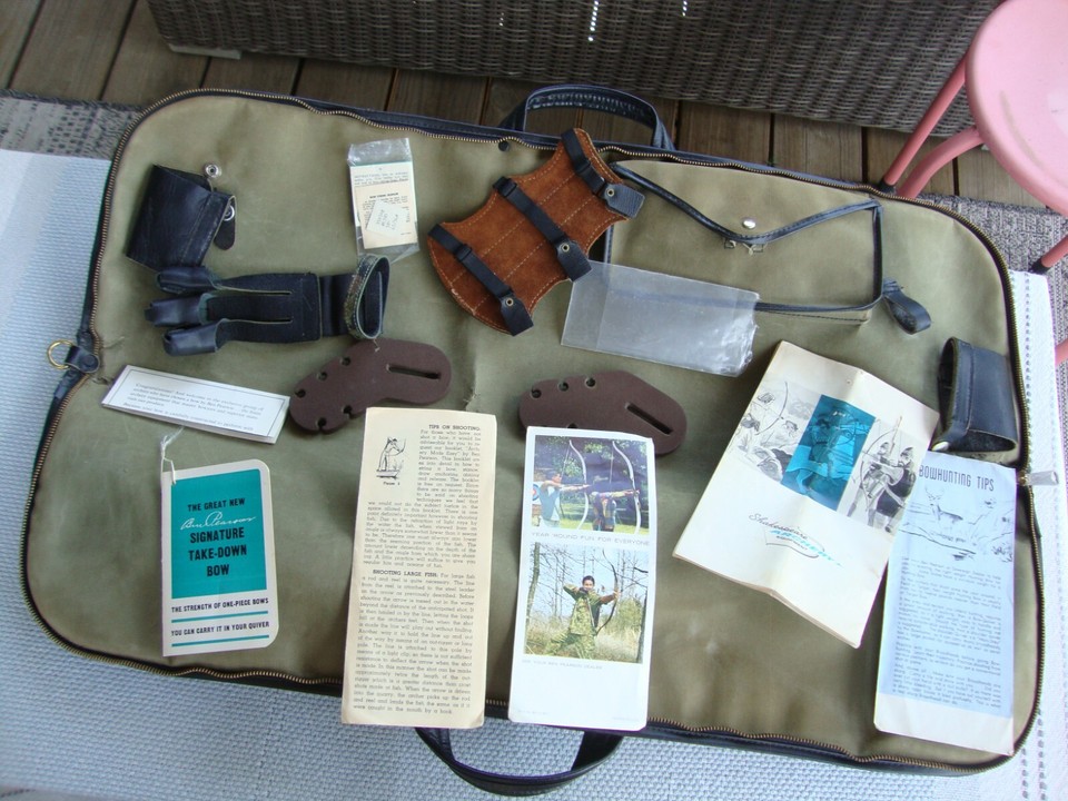 Ben Pearson Signature Take-down Bow Carry Bag original paperwork also ...